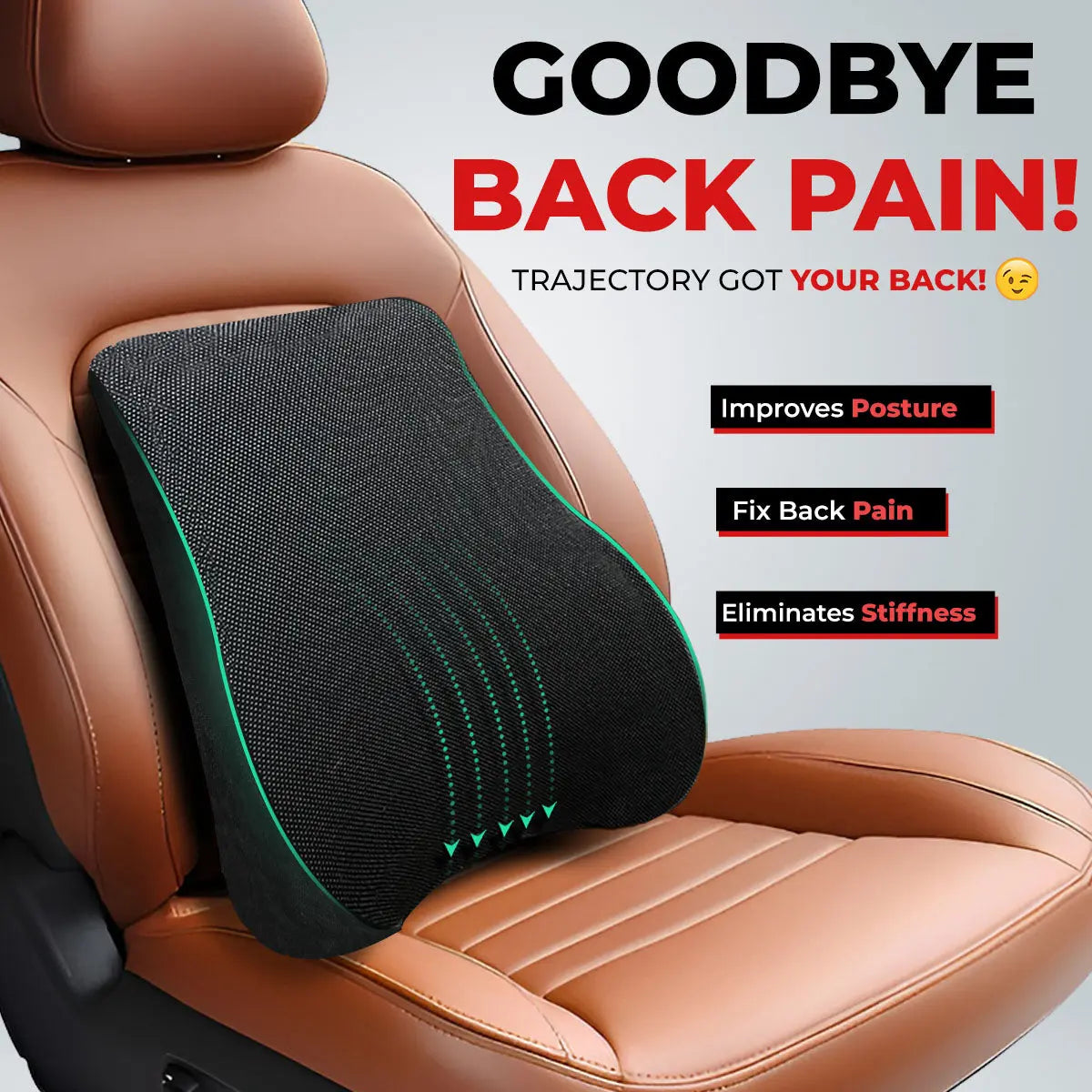 Car Backrest Pillow - Trajectory